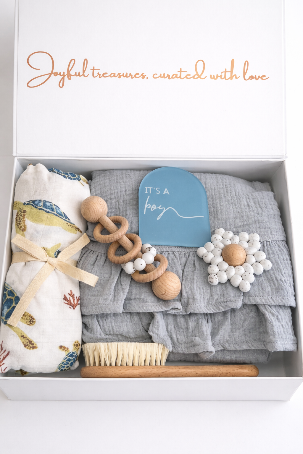 Turtley Cute Baby Gift Set - Bamboo Swaddle